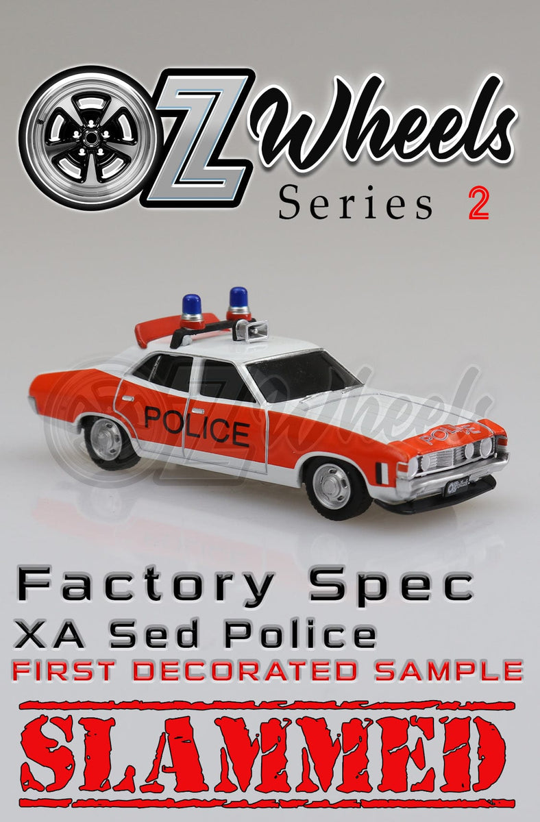 Oz Wheels 1/64 Ford XA Sed Police Car Factory Spec Diecast Model (Seri ...