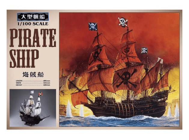 Aoshima PIRATE SHIP Plastic Model Kit – Hobbytech Toys