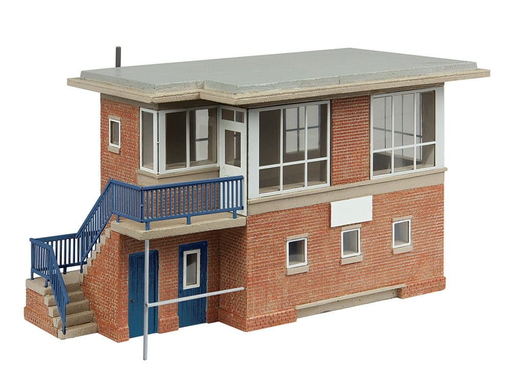 Bachmann Scenecraft OO Scale BR(E) Signal Box Blue & White – Hobbytech Toys