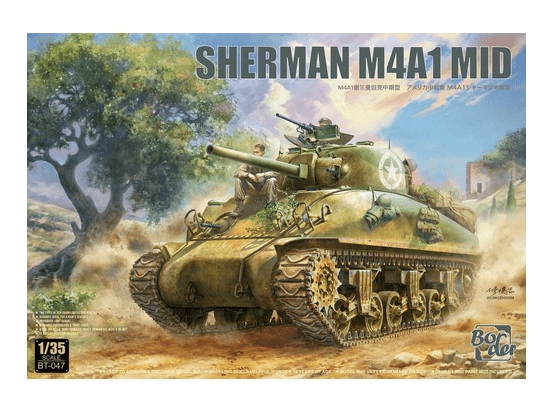 Border Model 1/35 Sherman M4A1 Mid Plastic Model Kit – Hobbytech Toys