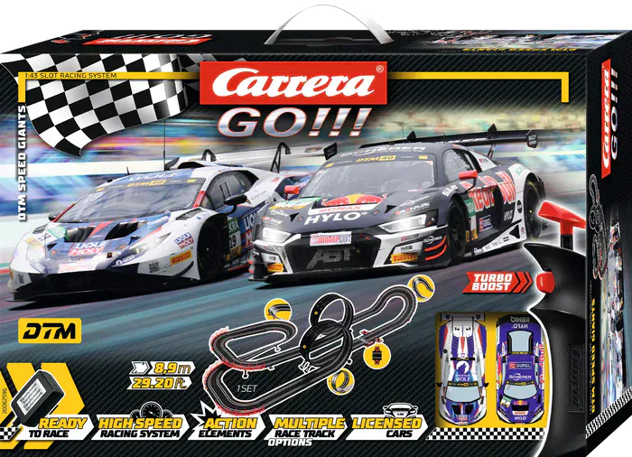 Carrera GO!!! DTM Speed Giants 8.9m Slot Car Starter Set [62596 ...