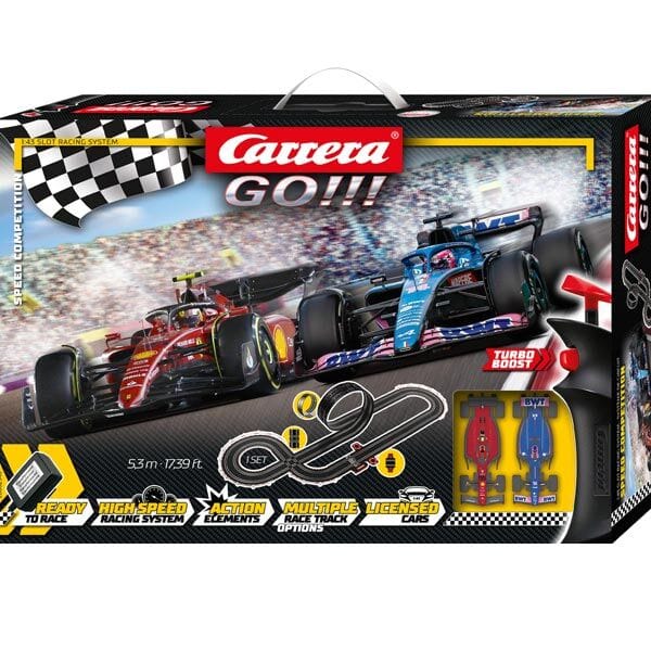 Carrera GO!!! F1 Speed Competition 5.3m Slot Car Starter Set ...