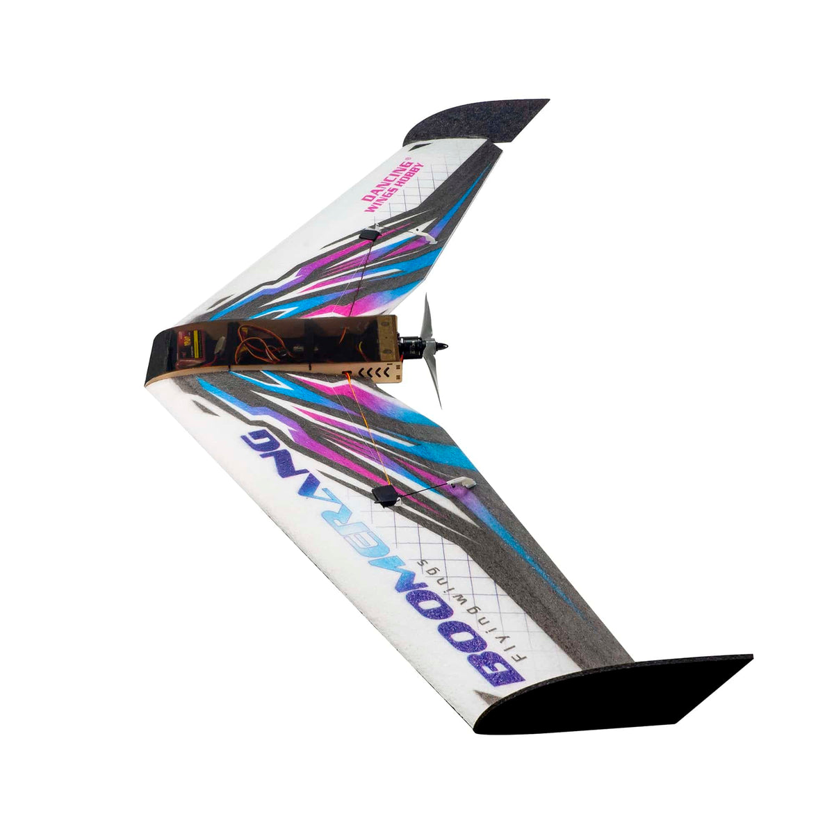 Dancing Wings 1.1m Boomerang Flying Wing Balsa RC Plane Kit (Motor,ESC ...