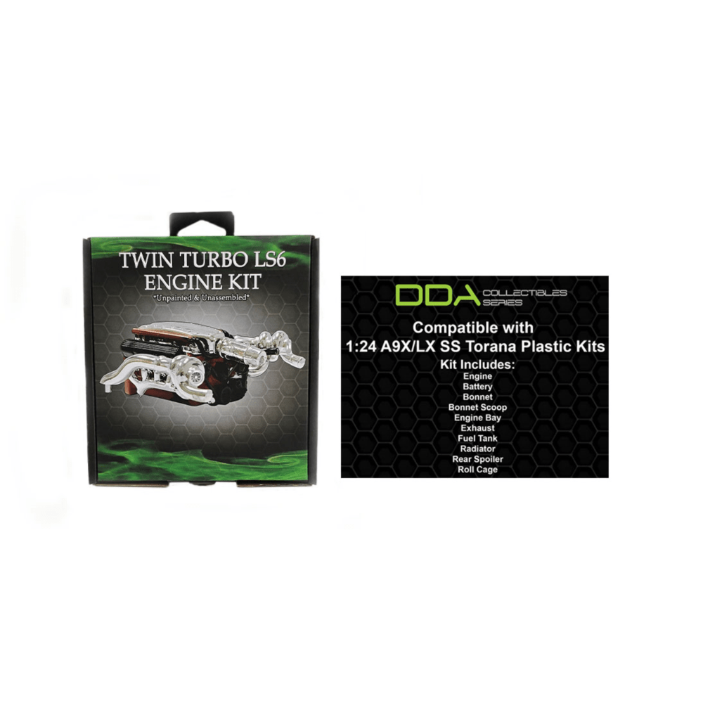 DDA 1/24 A9X/LX SS Twin Turbo LS Torana Engine Plastic Model Kit ...