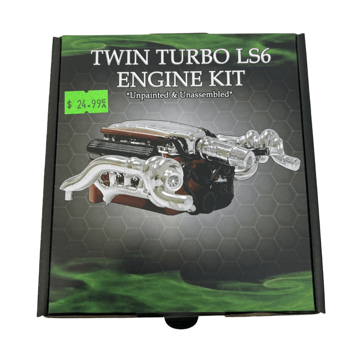 DDA 1/24 LC/LJ Twin Turbo LS6 Torana Engine Plastic Kit Accessory Pack ...