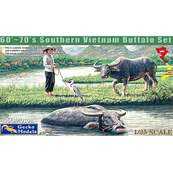 Gecko 1/35 1960-70s Vietnam Buffalo Set Plastic Model Kit – Hobbytech Toys