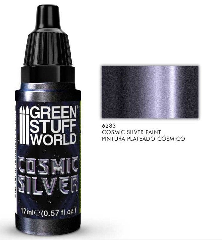 Green Stuff World Metallic Paint Cosmic Silver - 17ml – Hobbytech Toys