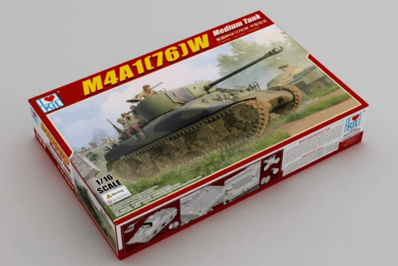 I Love Kit 1/16 M4A1(76)W Medium Tank Plastic Model Kit – Hobbytech Toys
