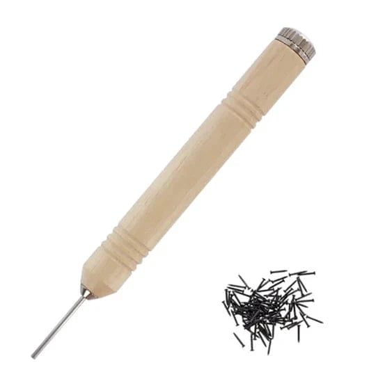 Model Maker Wooden-Handled Pin Pusher with 100 Black Pins – Hobbytech Toys