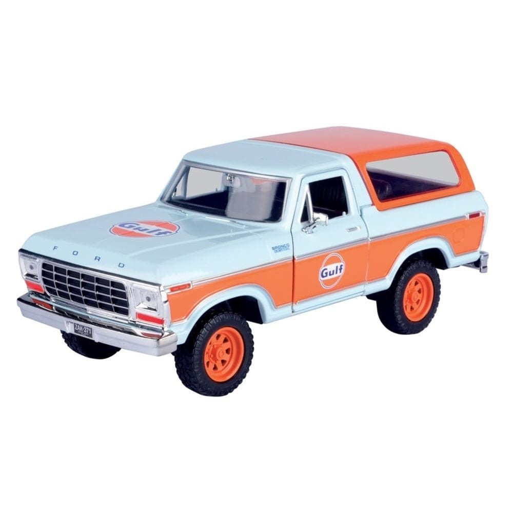 Motor Max 1/24 1978 Ford Bronco with Gulf Livery** – Hobbytech Toys