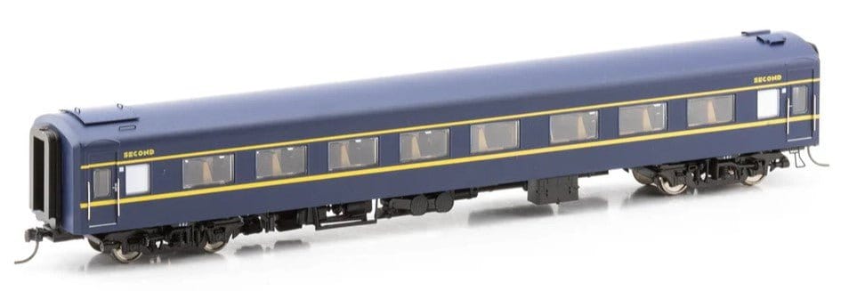 Powerline HO Scale BZ 8 VR Blue and Gold Z Type Carriage Second [PC-50 ...