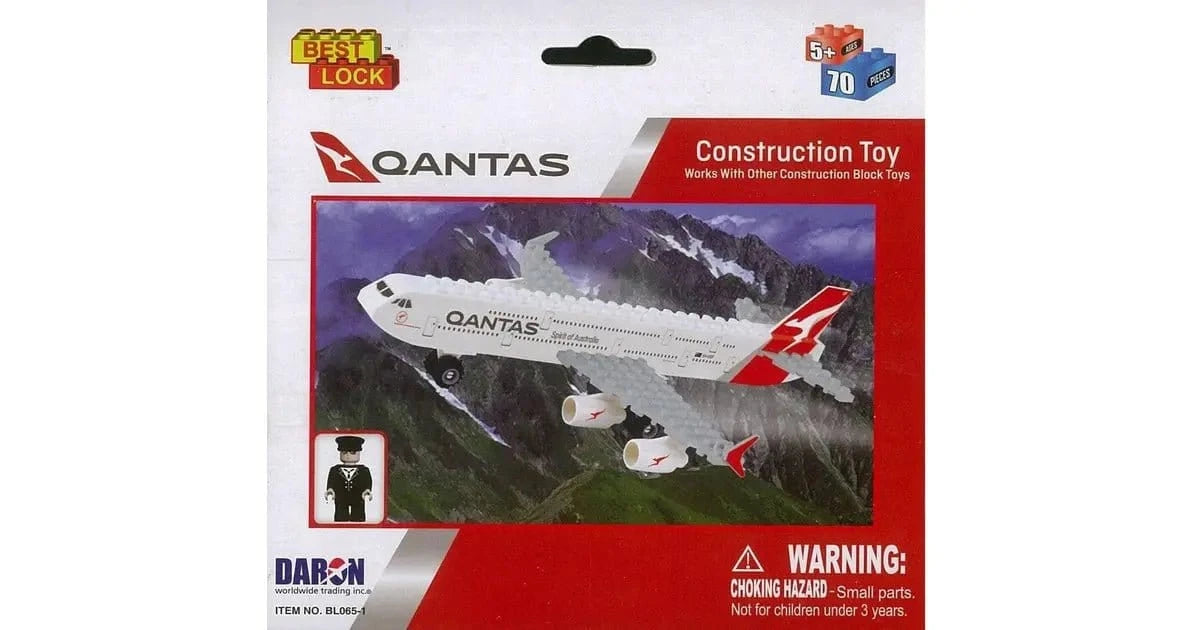 QANTAS 70pc Construction Toy – Hobbytech Toys