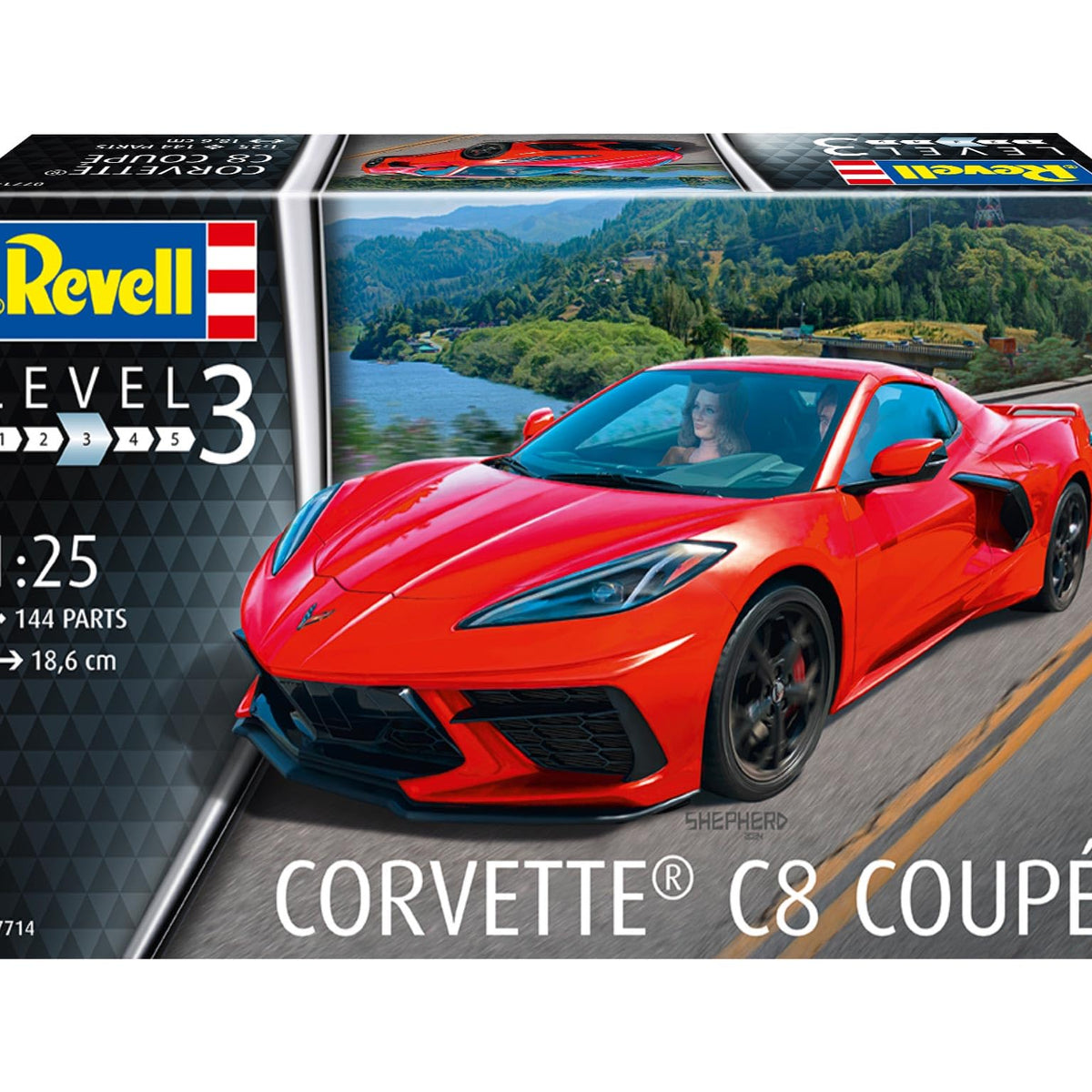 Revell 07714 1/24 Corvette C8 Coupe Plastic Model Kit – Hobbytech Toys
