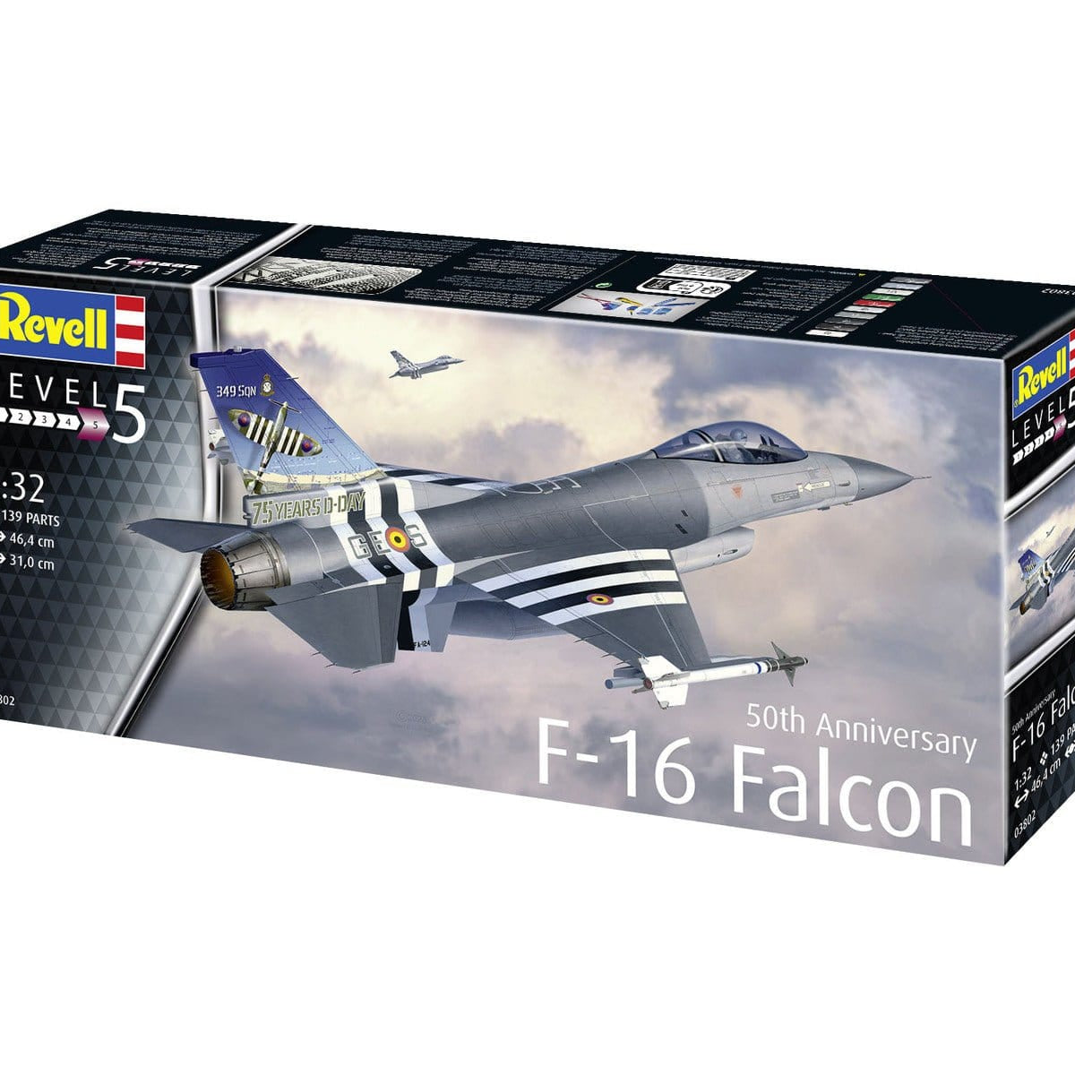 Revell 1/32 F-16 Falcon 50th Anniversary Plastic Model Kit [03802 ...