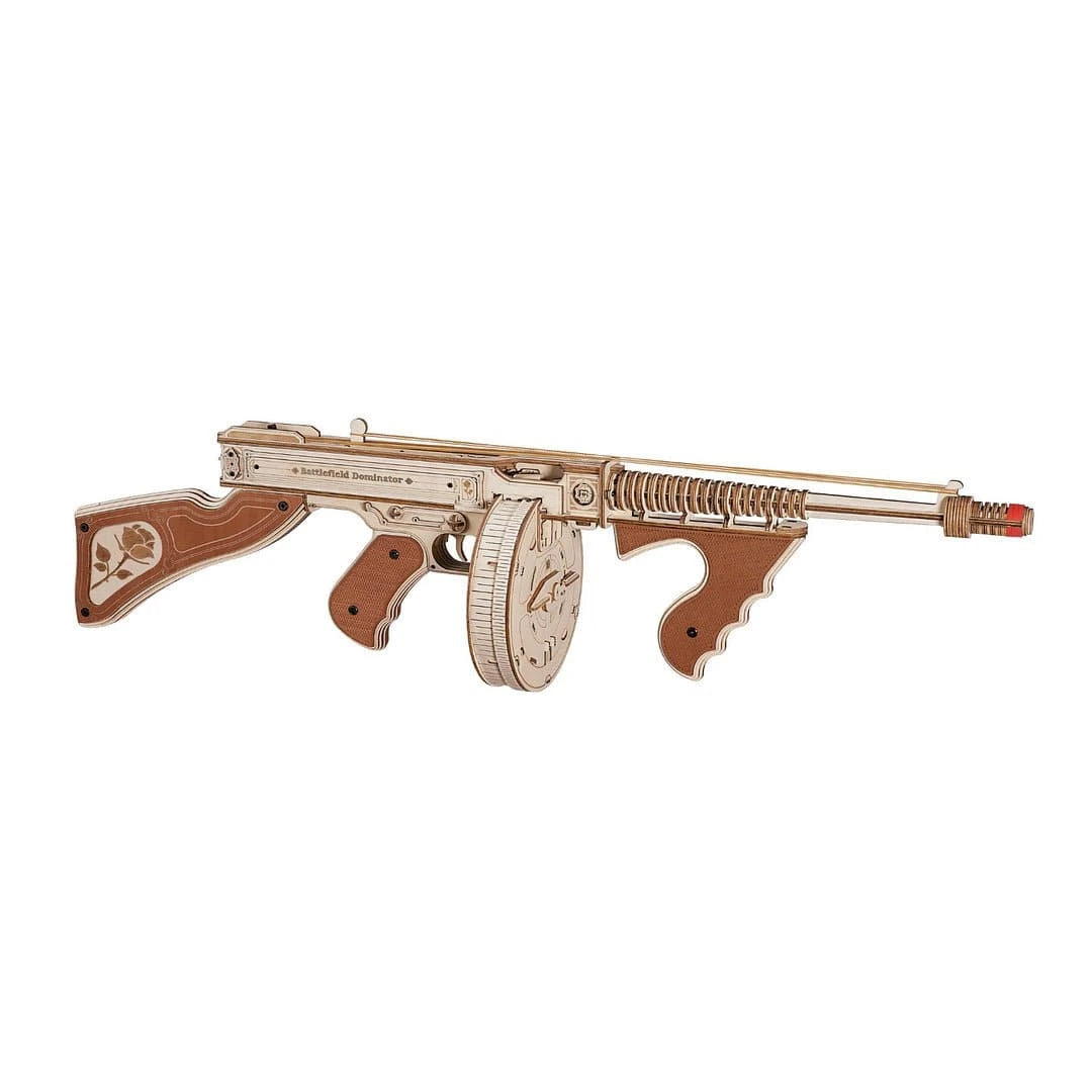 ROKR Thompson Submachine Gun Toy 3D Wooden Kit LQB01 – Hobbytech Toys