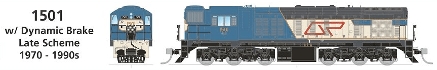 SDS HO QR 1460/1502 Class Locomotive 1501QR Logo Early DC – Hobbytech Toys