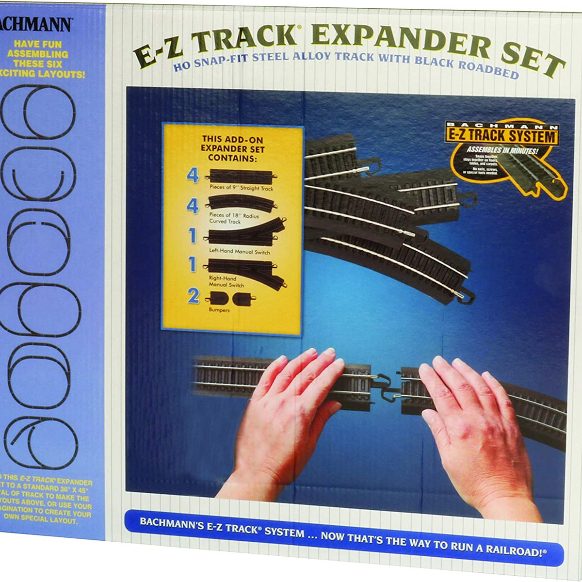Bachmann 44494 HO Steel Alloy E-Z Track Layout Expander Set – Hobbytech ...