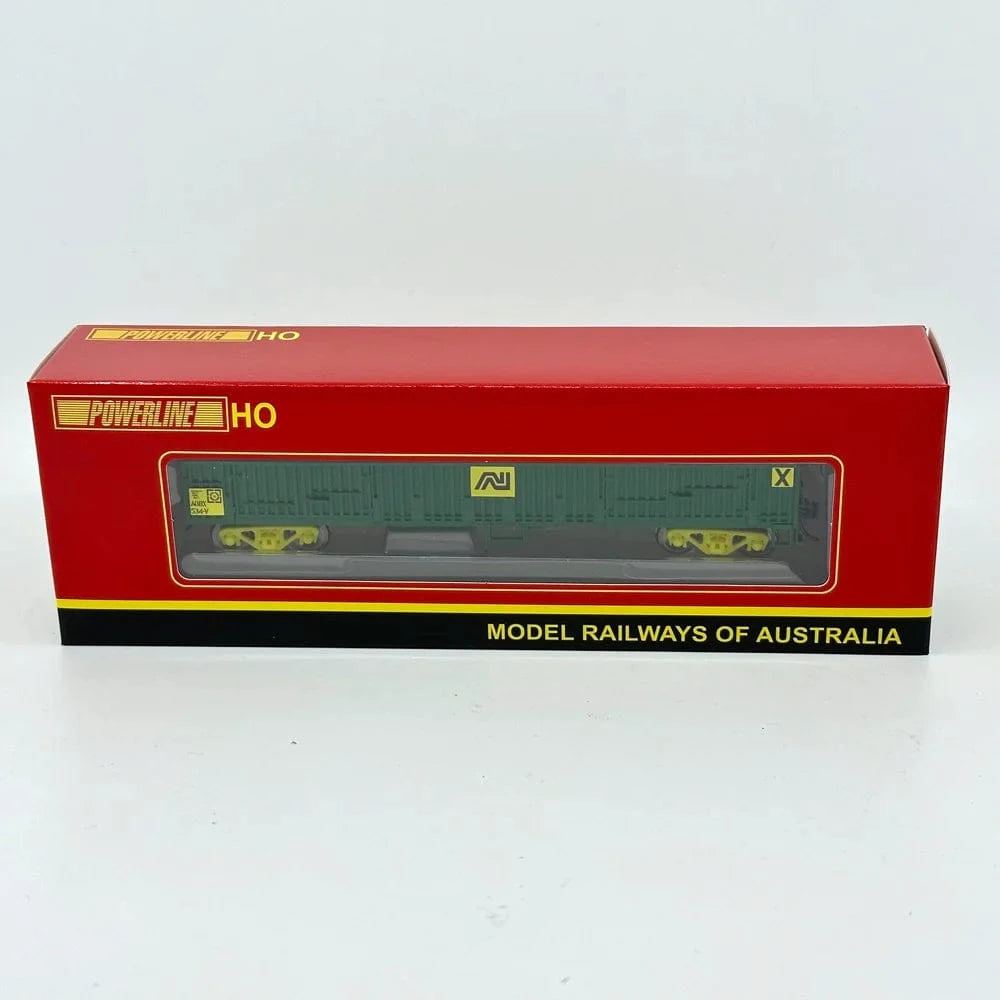 Powerline HO Scale AOBX-534 AN Green Open Wagon [PD-604C-534 ...