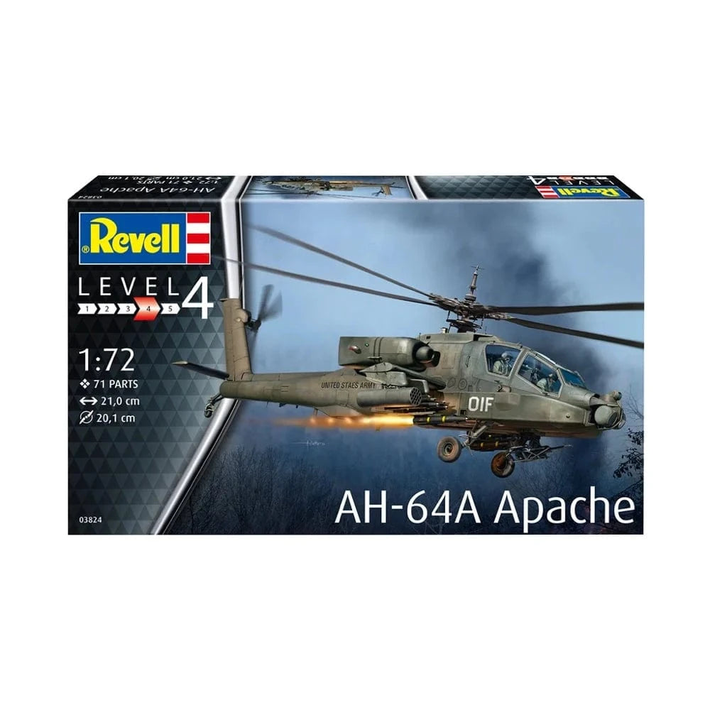 Revell 1/144 AH-64A Apache Plastic Model Kit [03824] – Hobbytech Toys