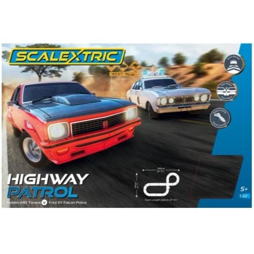 Scalextric C1430S Australian Highway Patrol Slot Car Starter Set ...