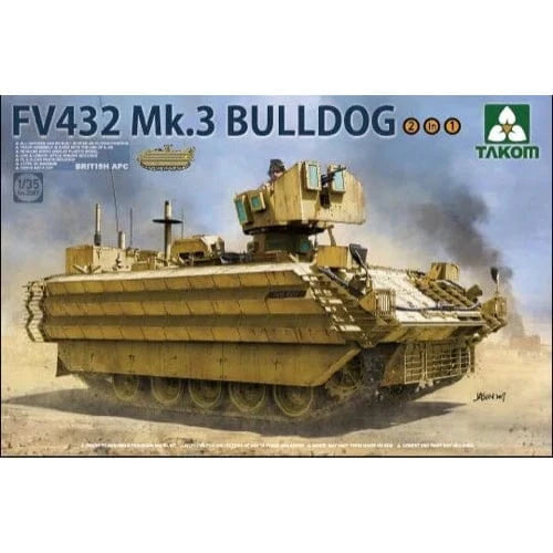 Takom 1/35 British APC FV432 Mk.3 Bulldog 2 in 1 Plastic Model Kit [20 ...