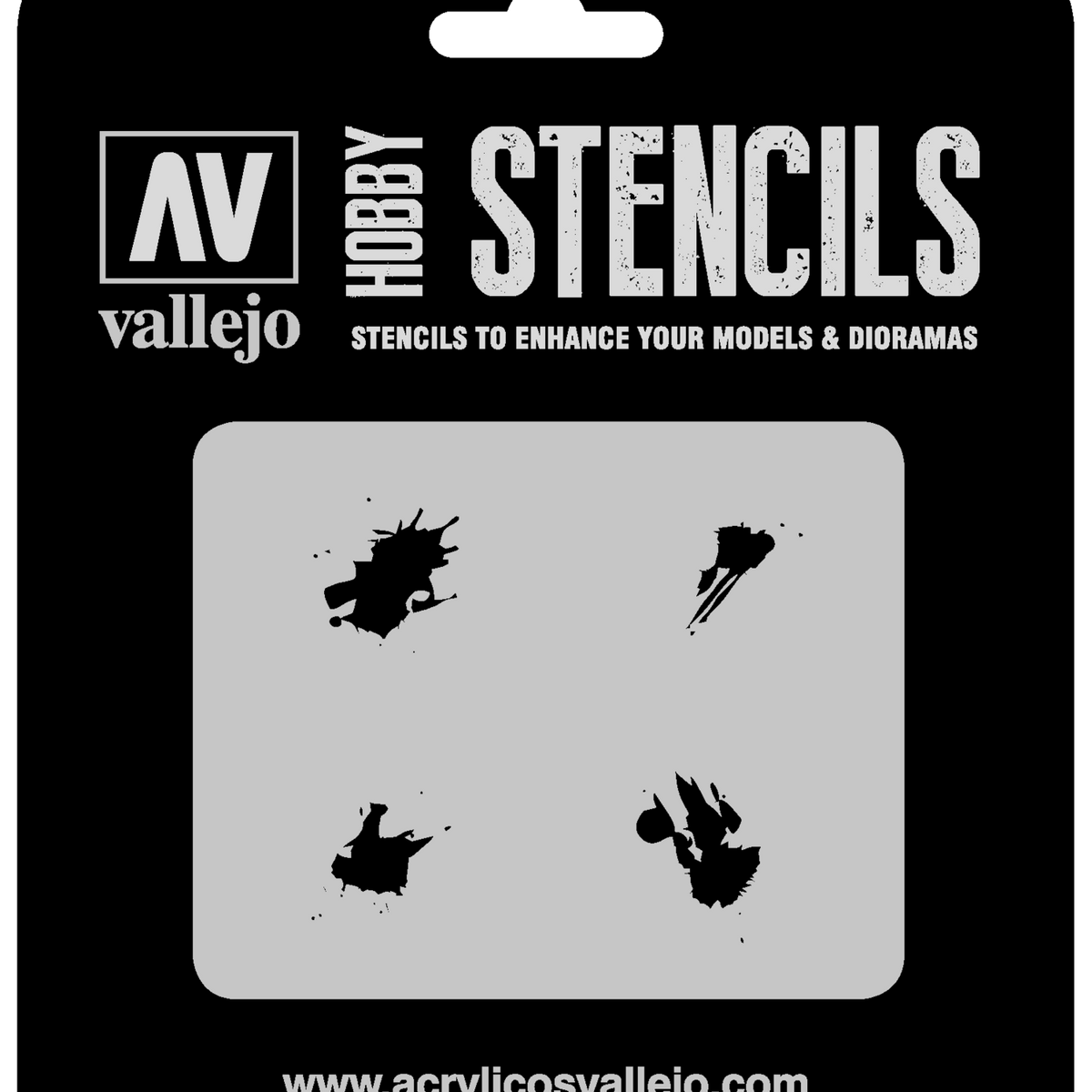 Vallejo ST-TX004 1/35 Petrol Spills Stencil – Hobbytech Toys